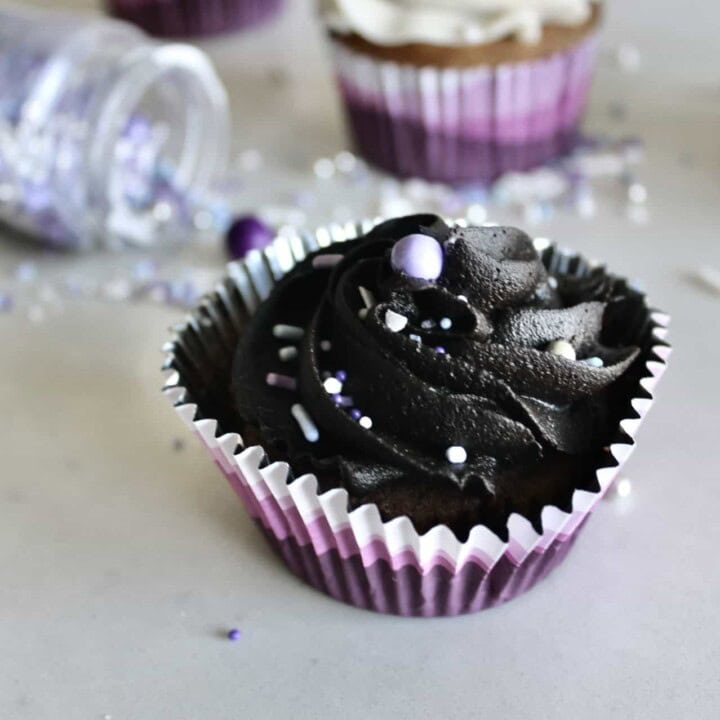 Easy Black Buttercream Recipe with Cocoa Powder - Susan Brings Dessert