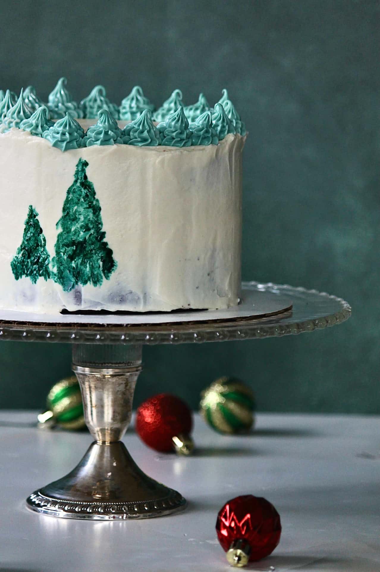 Christmas Tree Farm Cake - Susan Brings Dessert