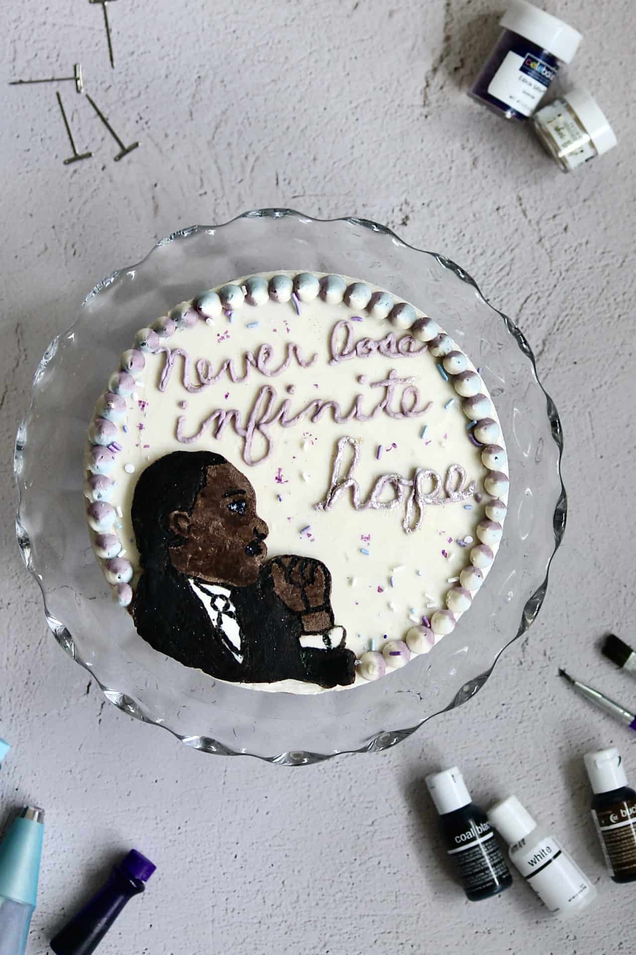 Martin Luther King Jr. Cake - Susan Brings Dessert