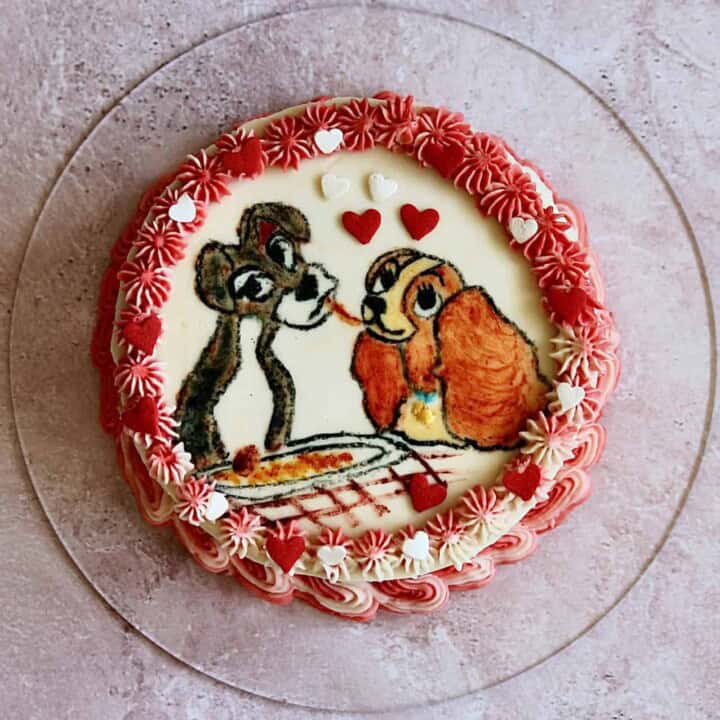 Lady and the Tramp Cake - Susan Brings Dessert
