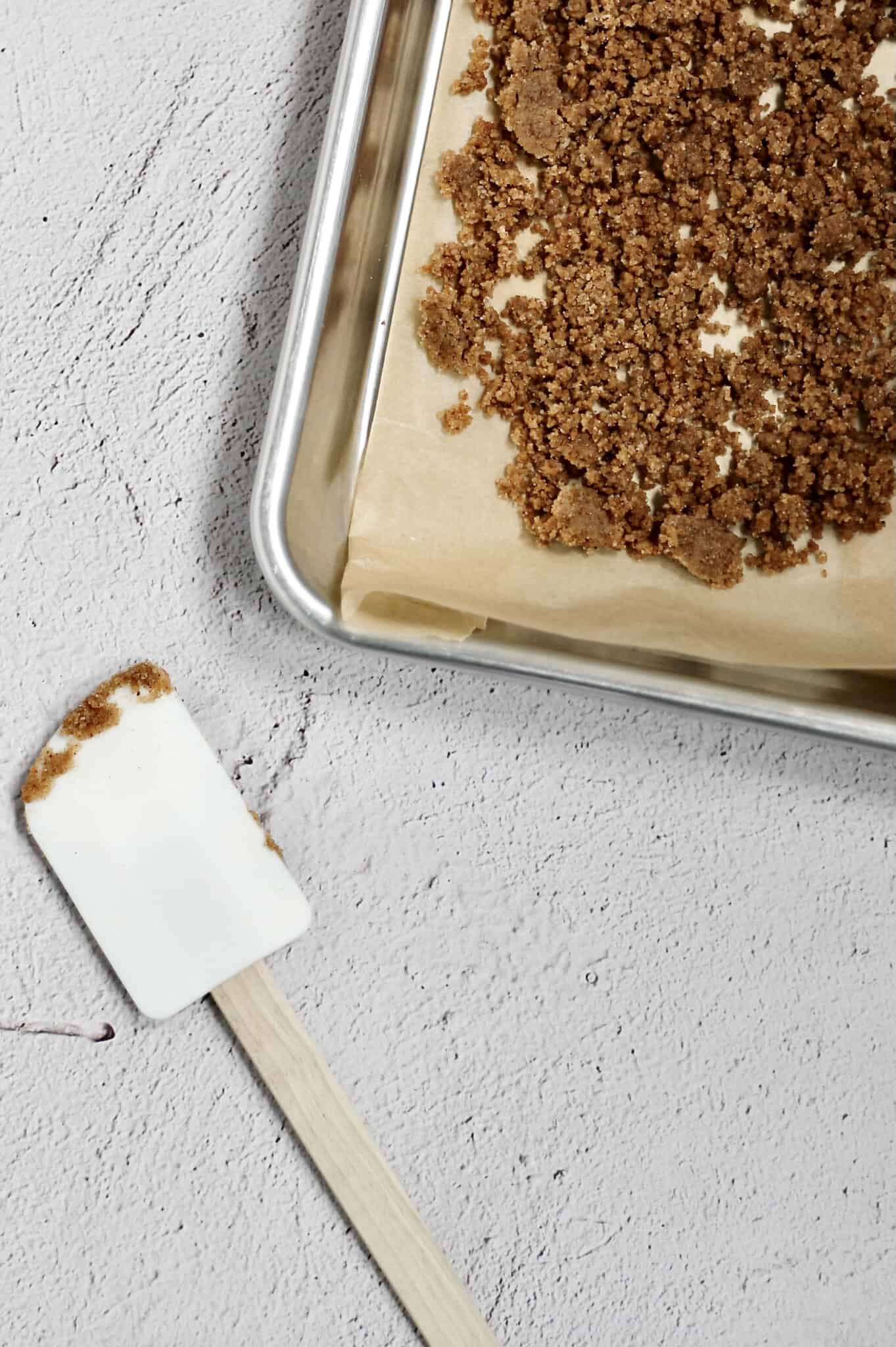 Biscoff Crumble Cake with Cookie Butter Frosting - Susan Brings Dessert