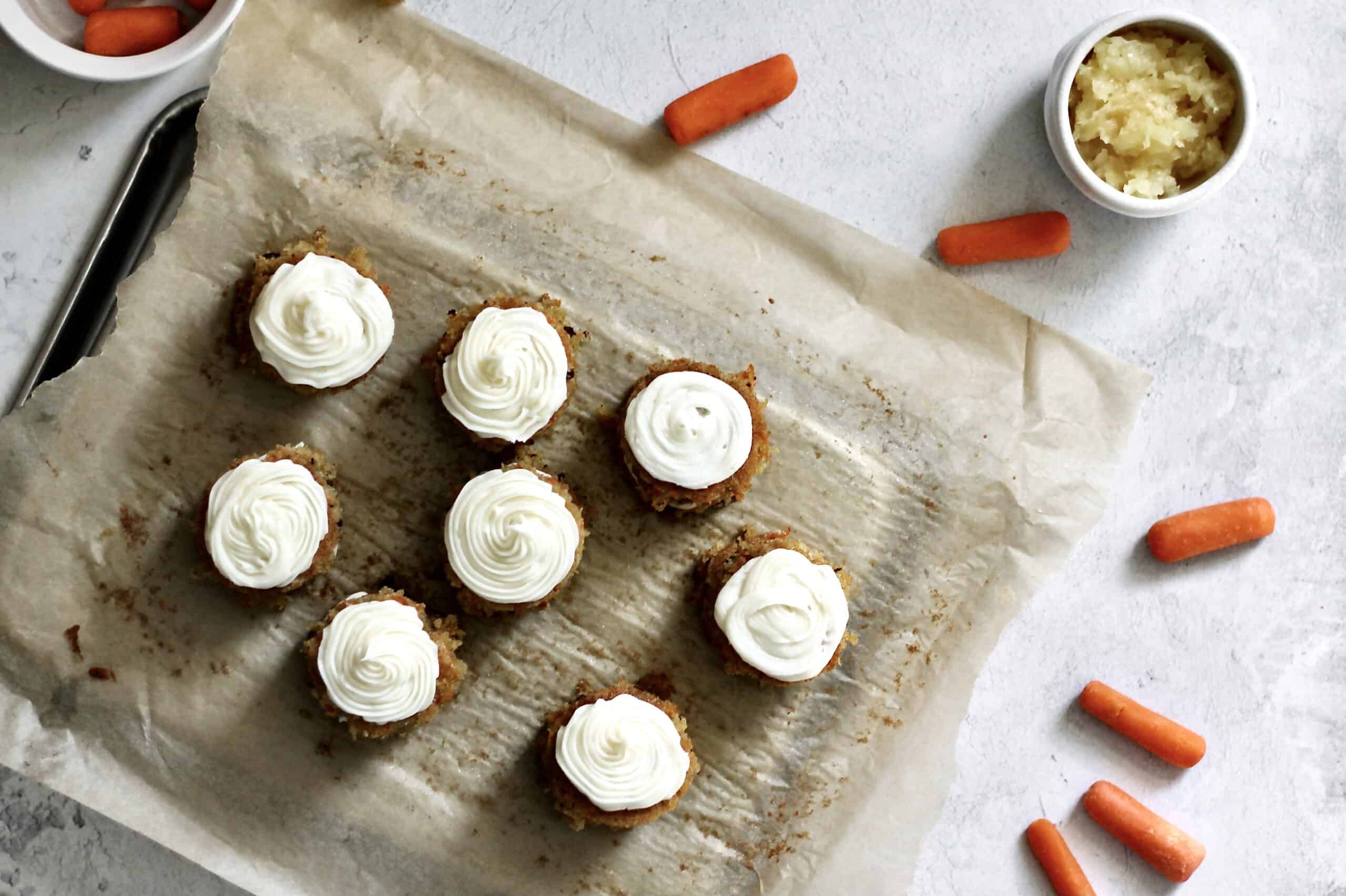Mini Carrot Cakes - Susan Brings Dessert