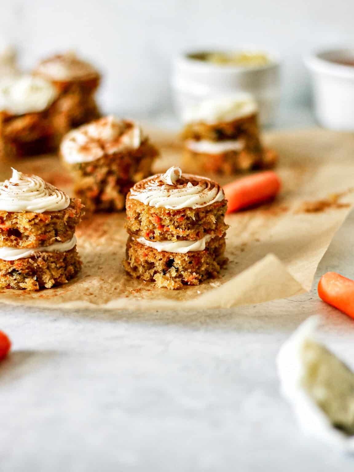 Mini Carrot Cake Bites with Cream Cheese Frosting (Small Batch) - Susan ...