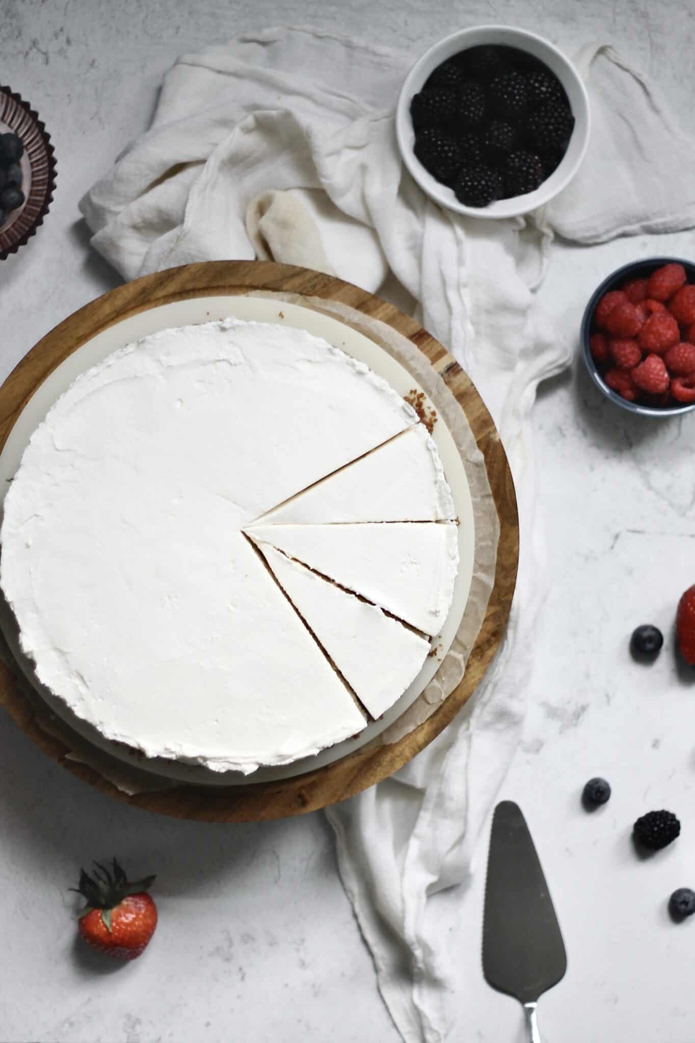 No Bake Cheesecake with Mascarpone - Susan Brings Dessert