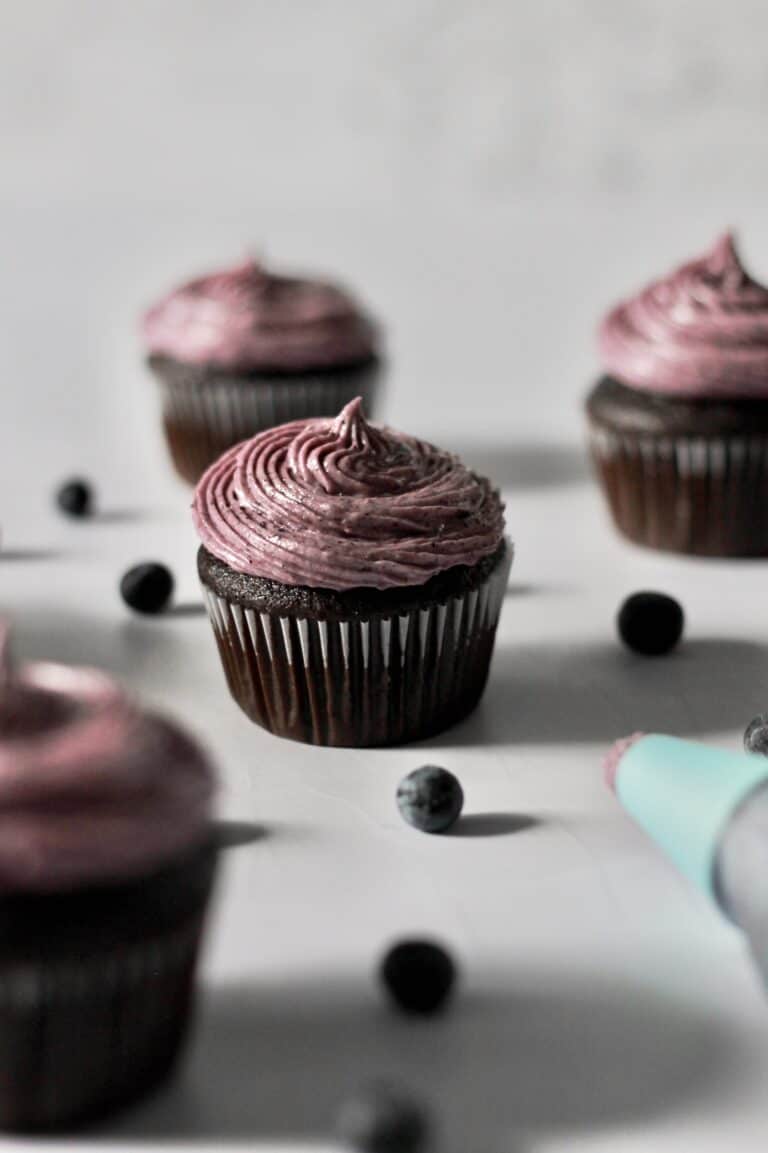 Blueberry Cake Frosting - Susan Brings Dessert