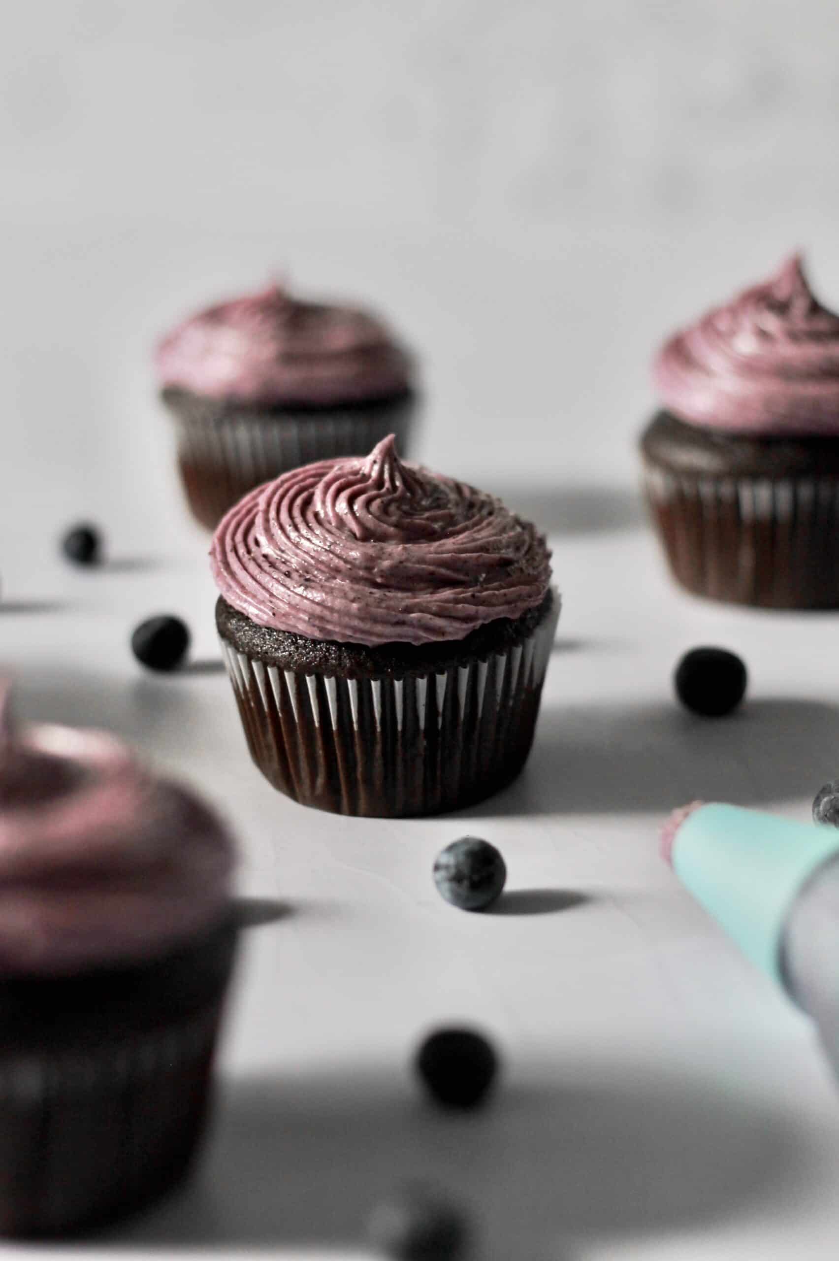 Blueberry Cake Frosting - Susan Brings Dessert