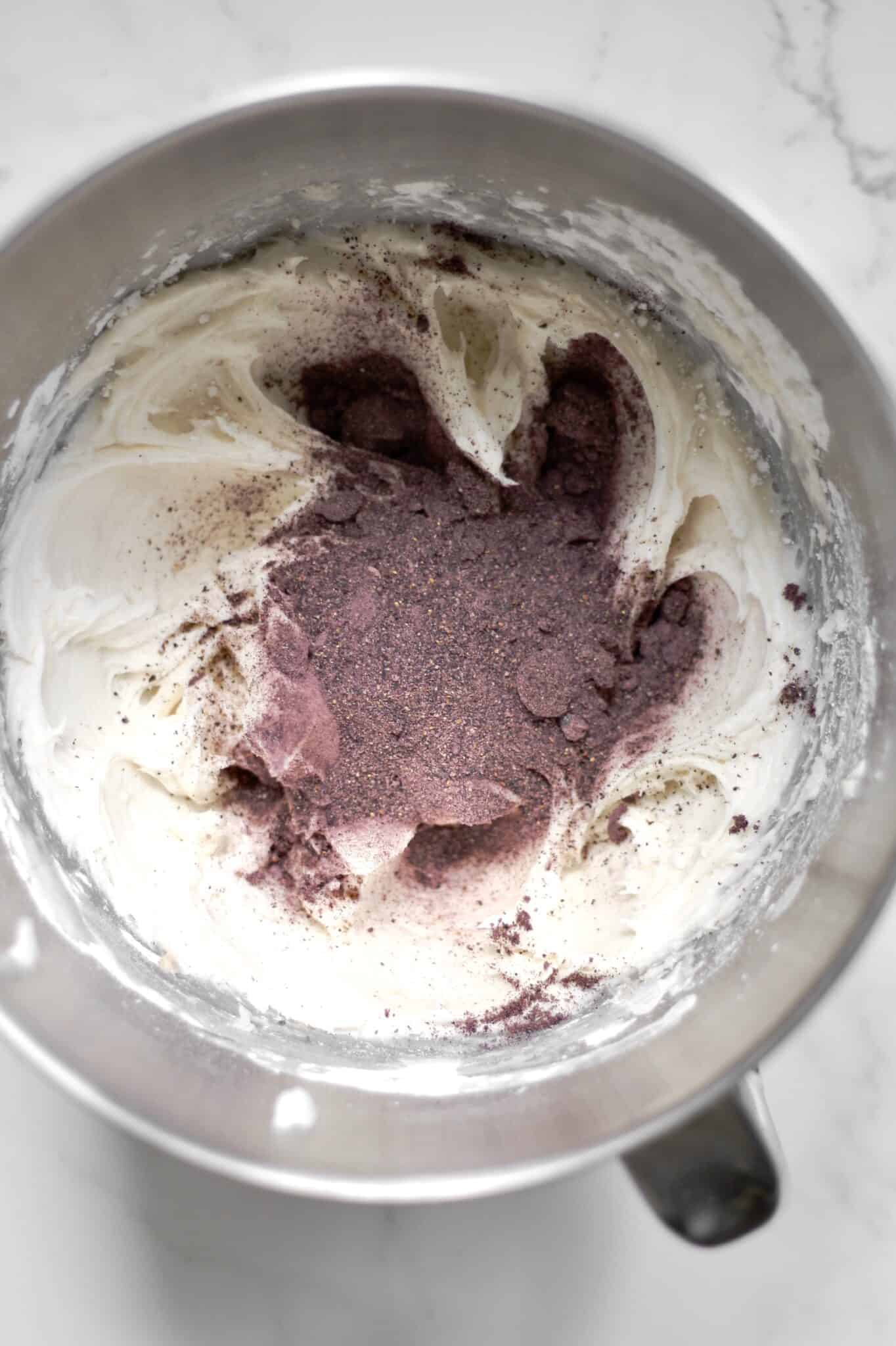 Blueberry Cake Frosting - Susan Brings Dessert