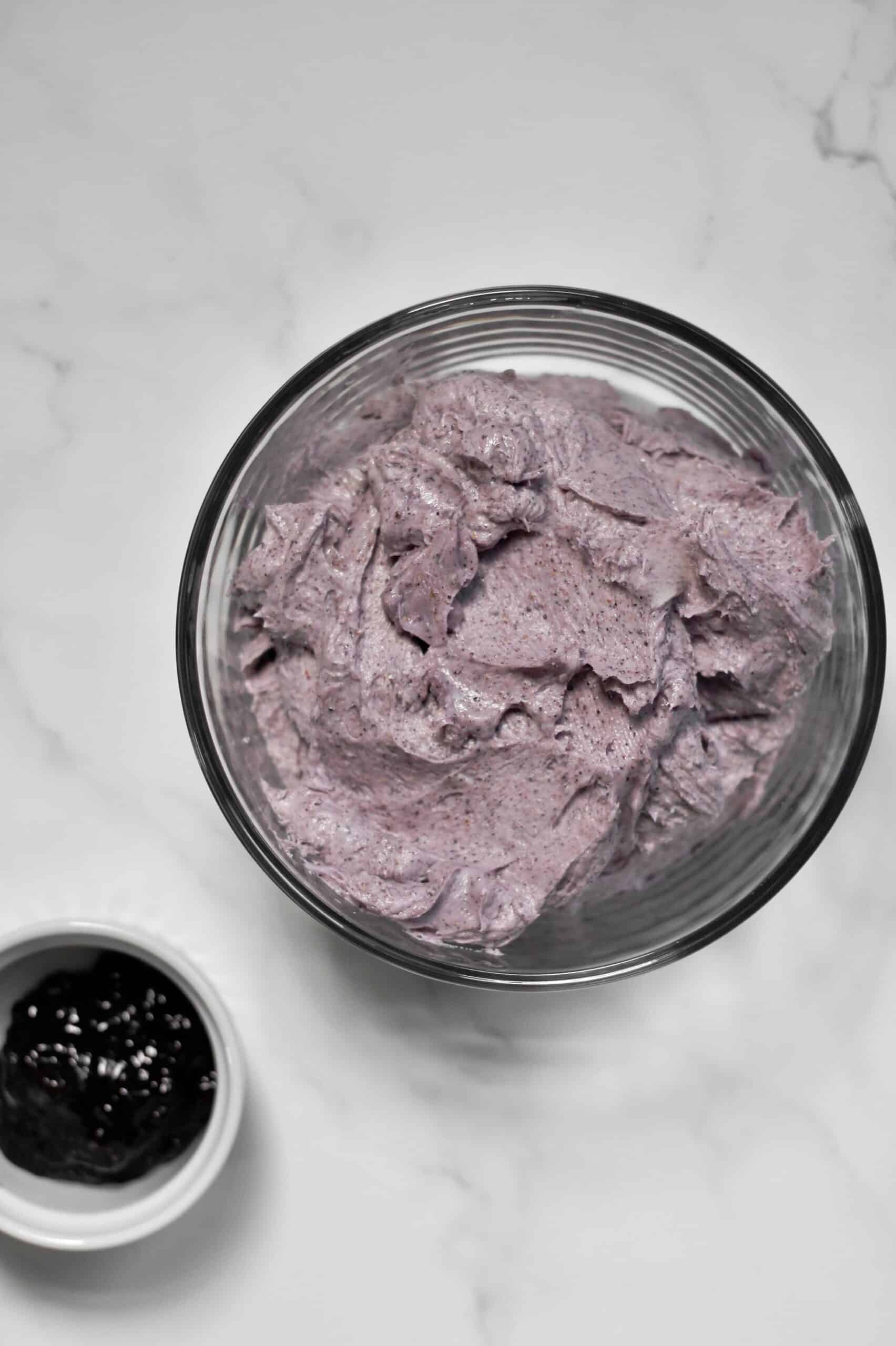 Blueberry Cake Frosting - Susan Brings Dessert