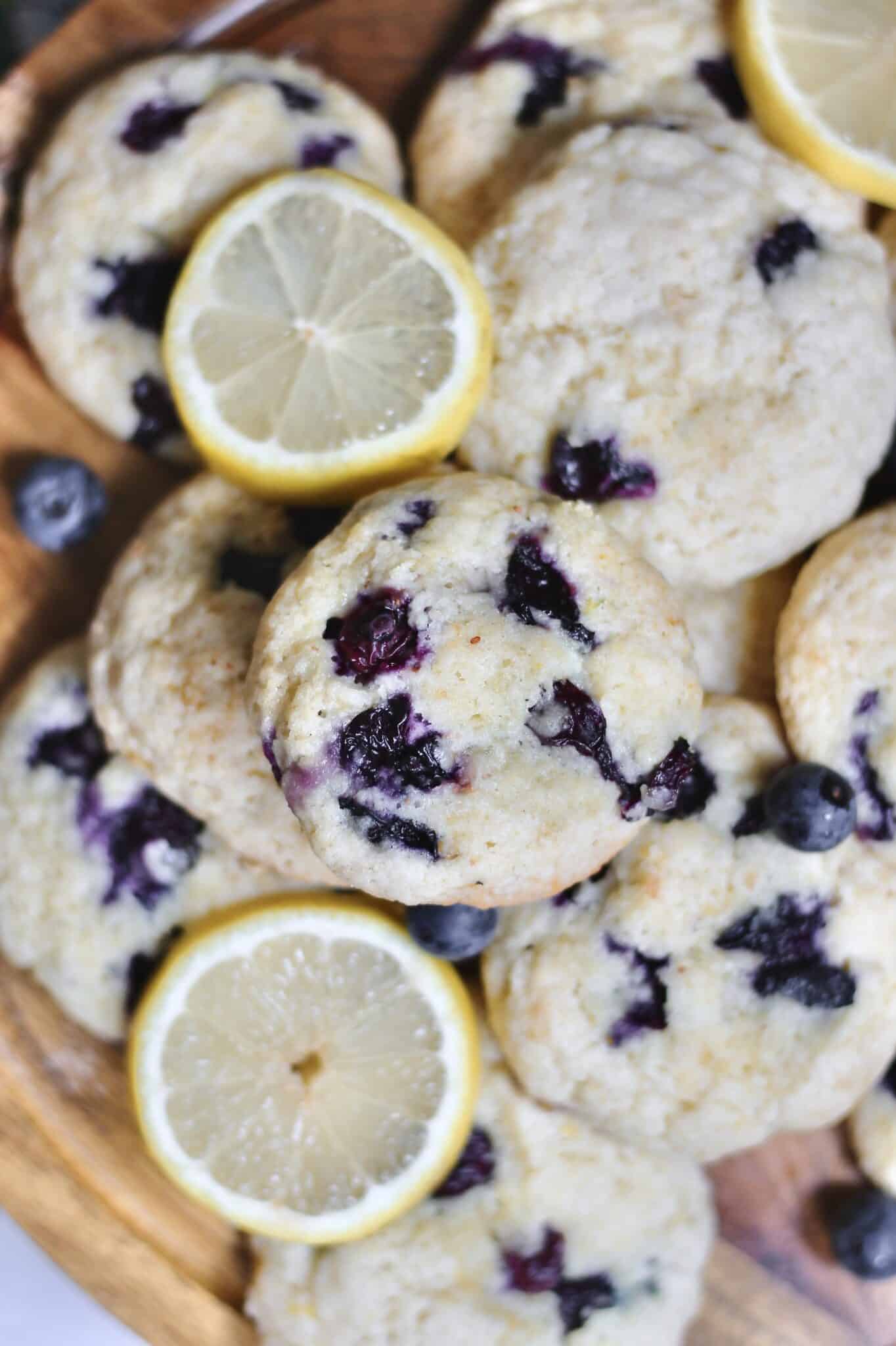 Soft Lemon Blueberry Cookies - Susan Brings Dessert