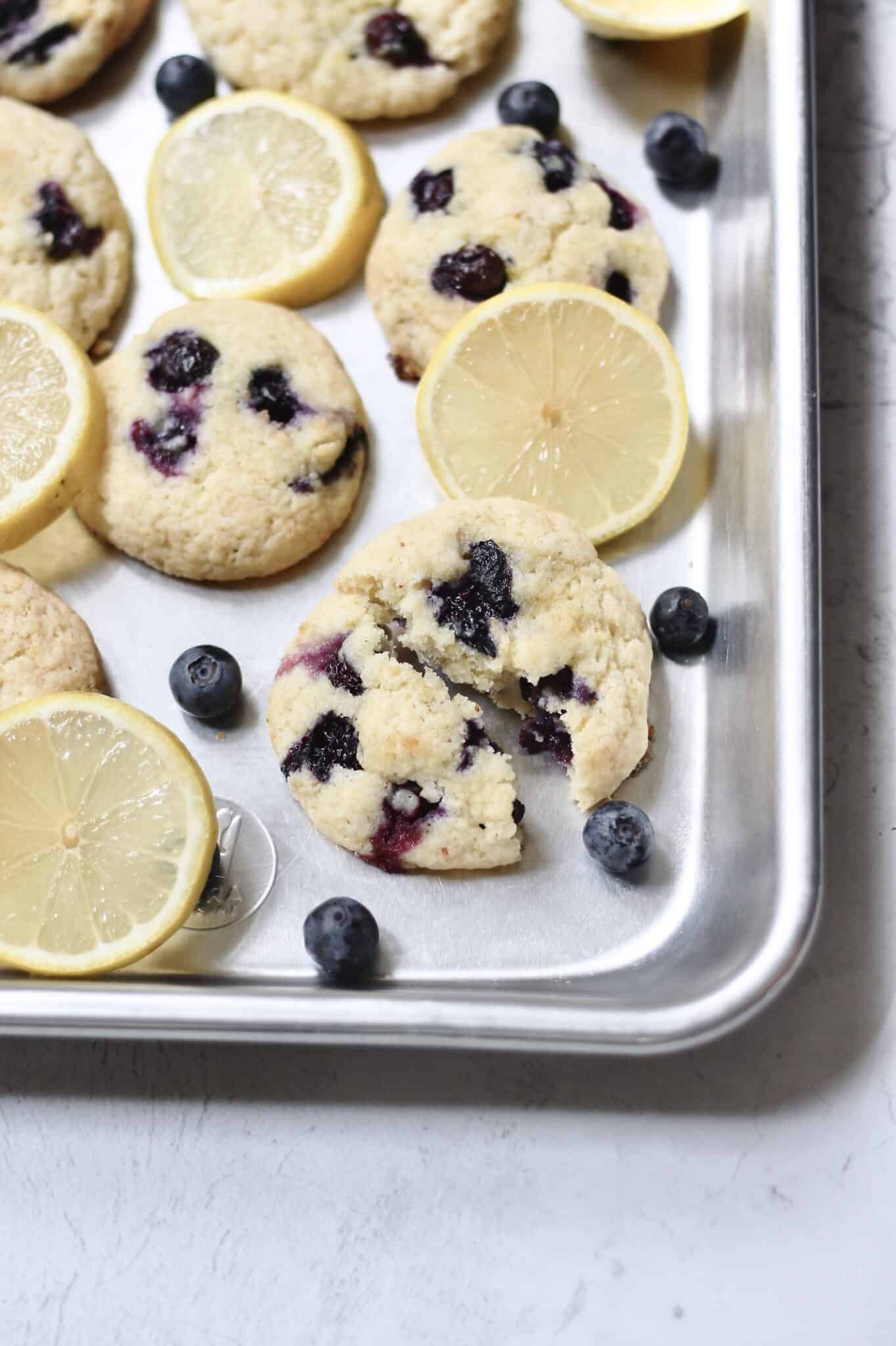 Soft Lemon Blueberry Cookies - Susan Brings Dessert