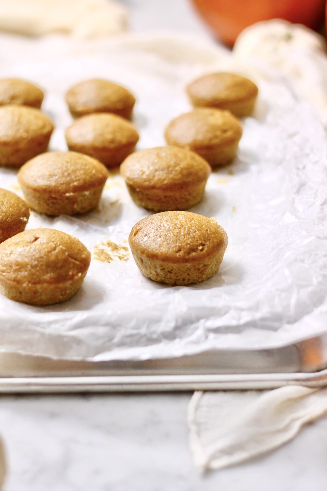 Mini Pumpkin Muffins with Cinnamon Sugar - Susan Brings Dessert