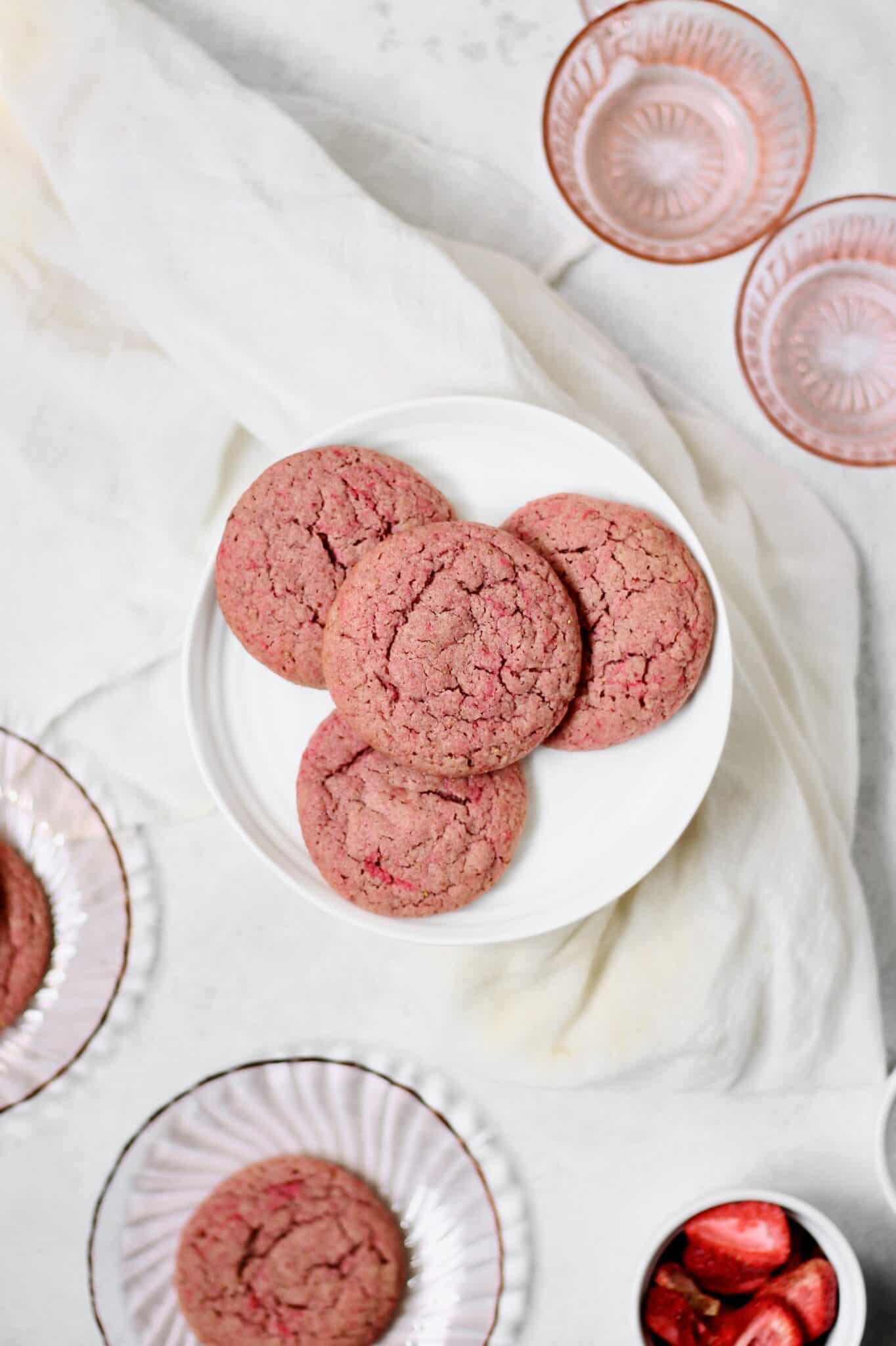 Homemade Pink Sugar Cookies - Susan Brings Dessert