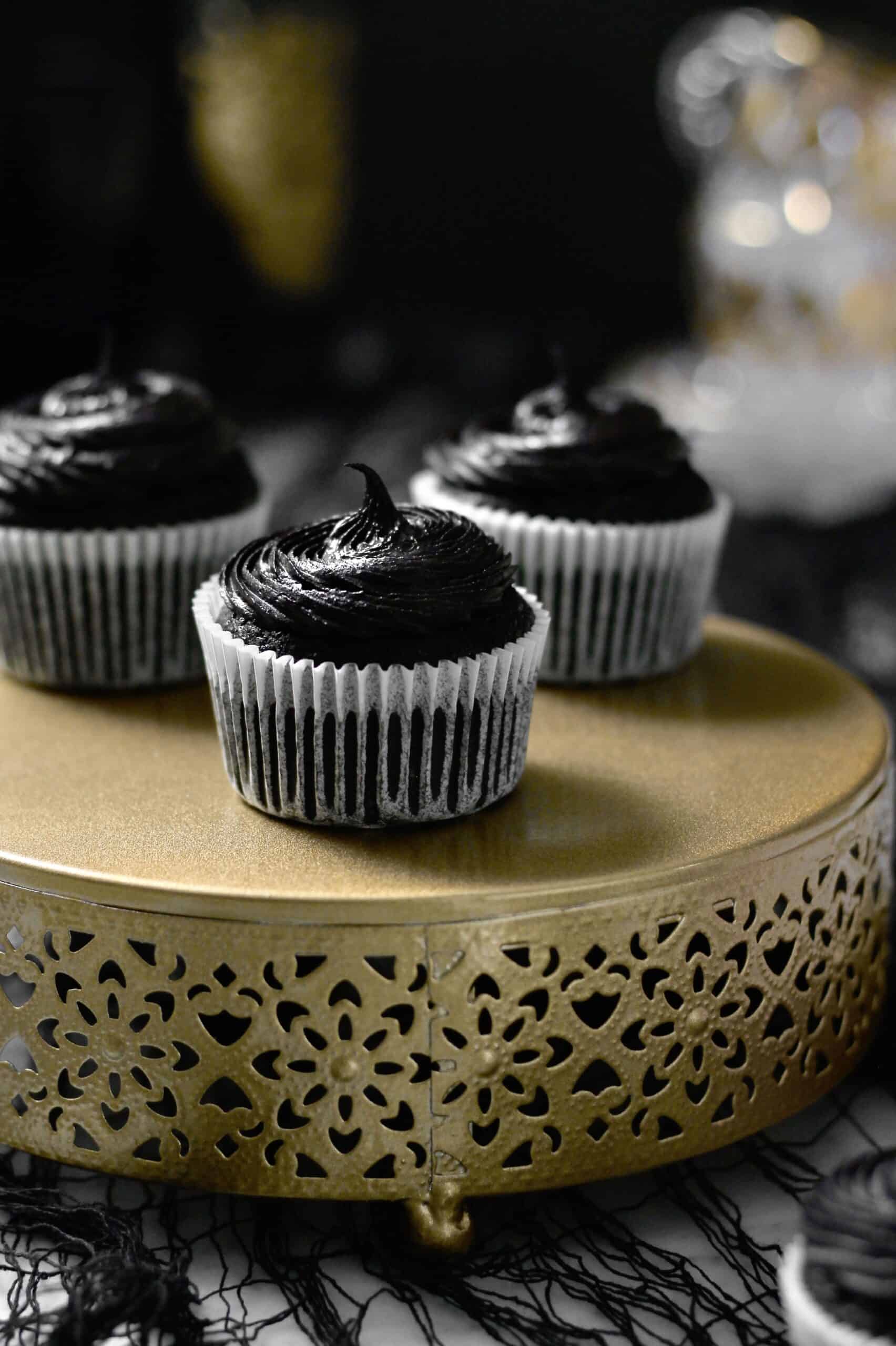 Black Velvet Cupcakes for Halloween - Susan Brings Dessert