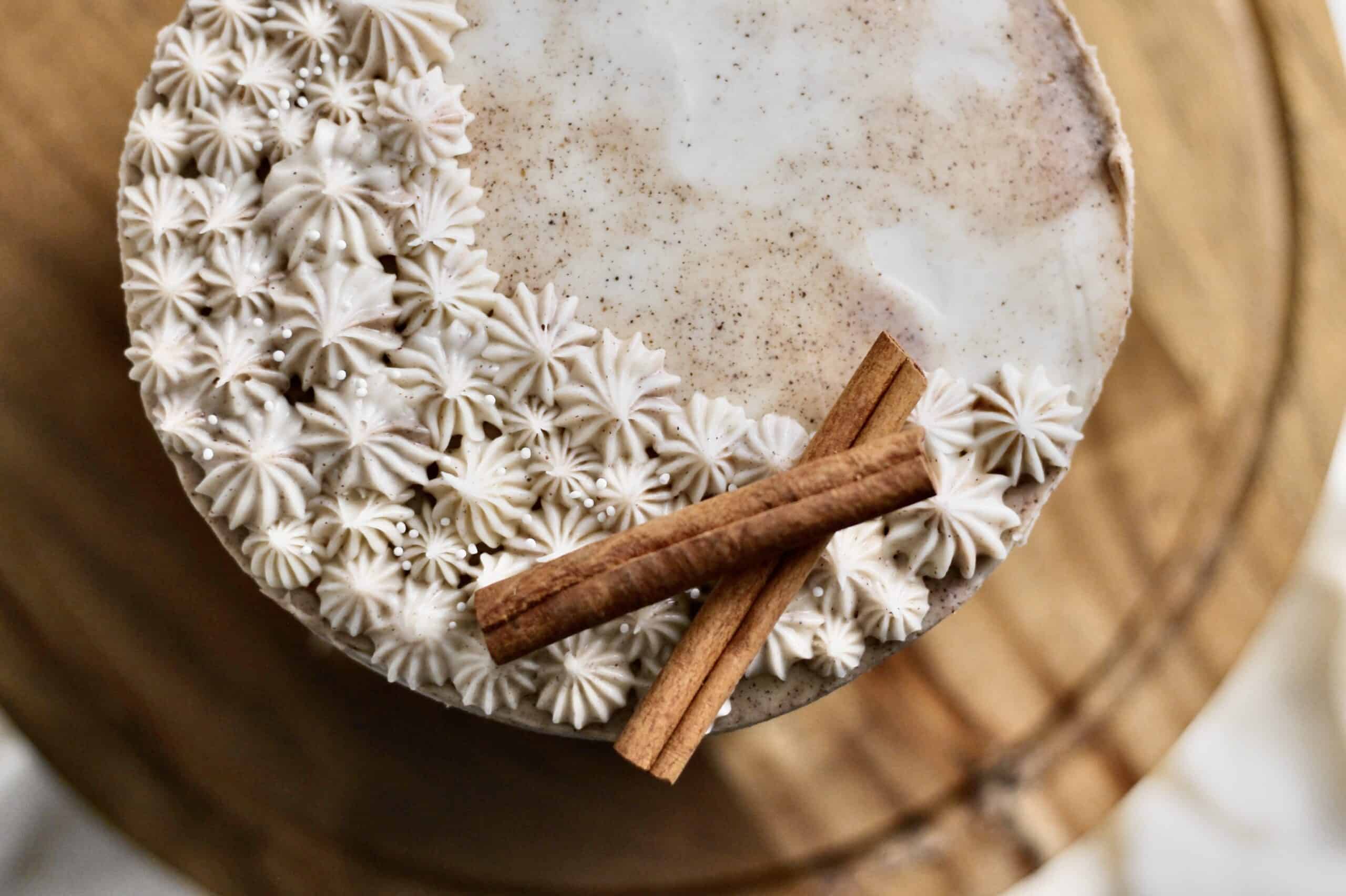 Chai Buttercream Frosting with Cream Cheese - Susan Brings Dessert