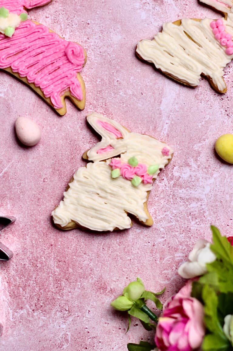 Easy Decorated Bunny Sugar Cookies - Susan Brings Dessert