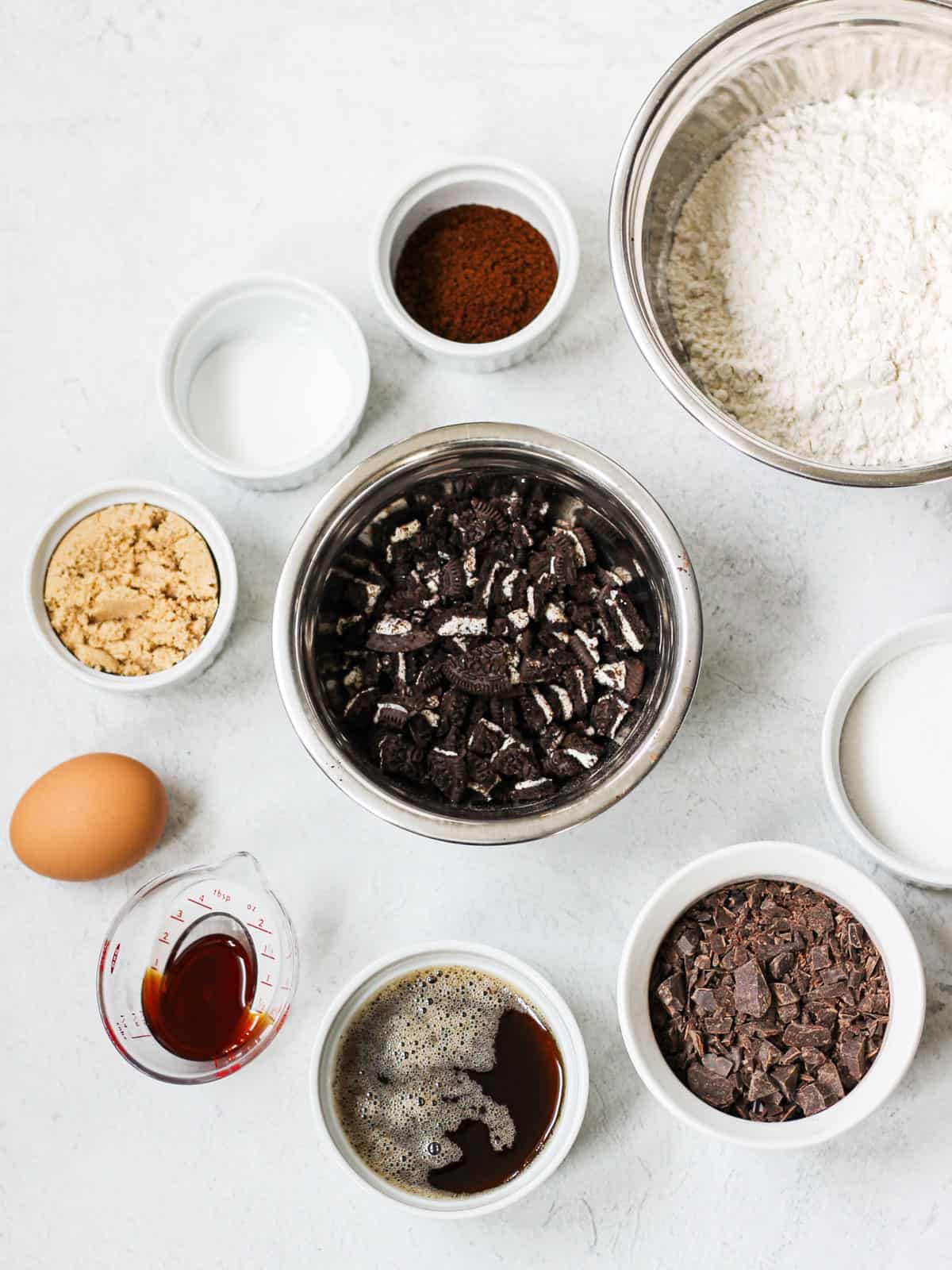 Coffee Oreo Cookies with Chocolate Chunks - Susan Brings Dessert