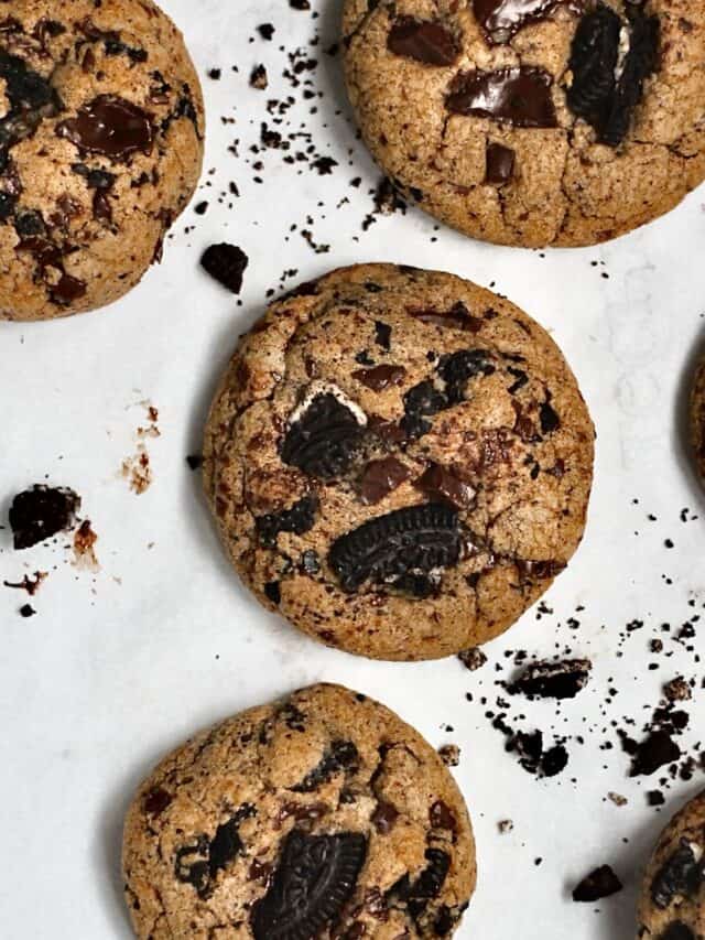 No-Chill Oat Flour Chocolate Chip Cookies - Susan Brings Dessert