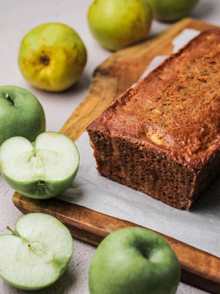 Apple Pear Bread with Cinnamon Spice - Susan Brings Dessert