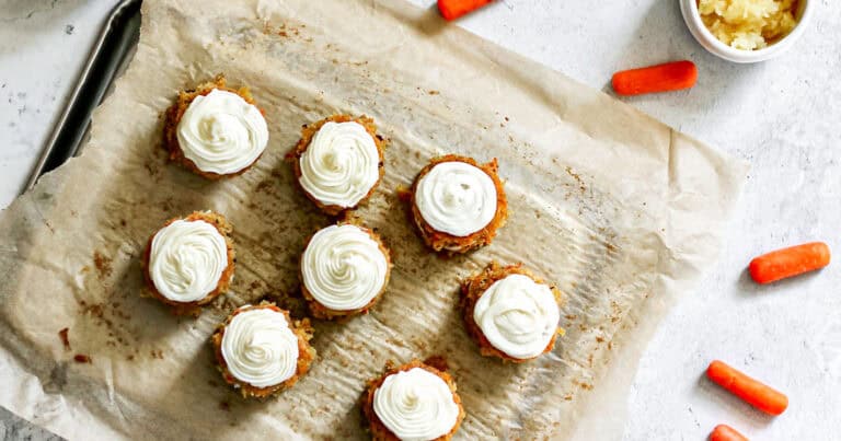 Mini Carrot Cake Bites with Cream Cheese Frosting (Small Batch) - Susan ...