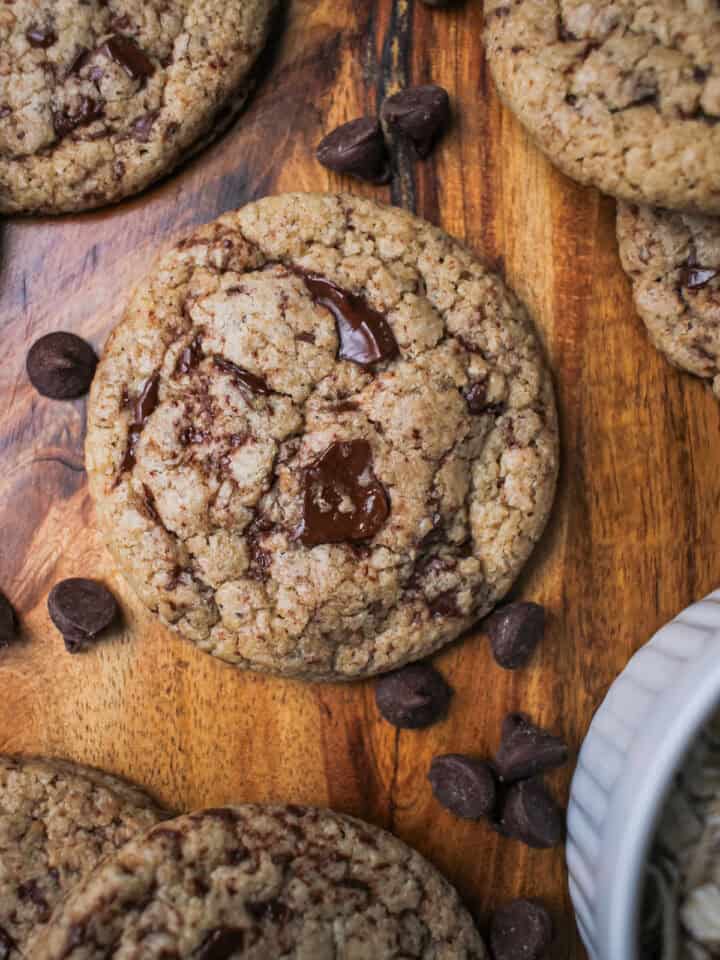 Oat Flour Chocolate Chip Cookies (No-Chill Cookie Dough) - Susan Brings ...