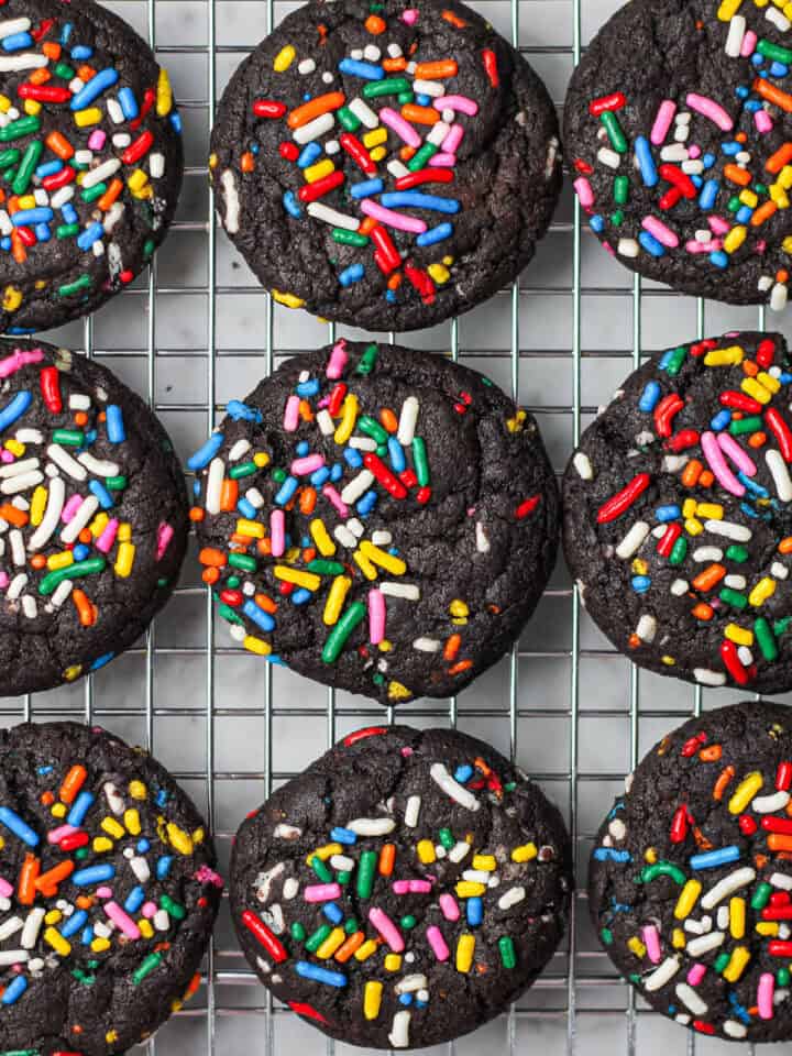 Chocolate Sprinkle Cookies - Susan Brings Dessert