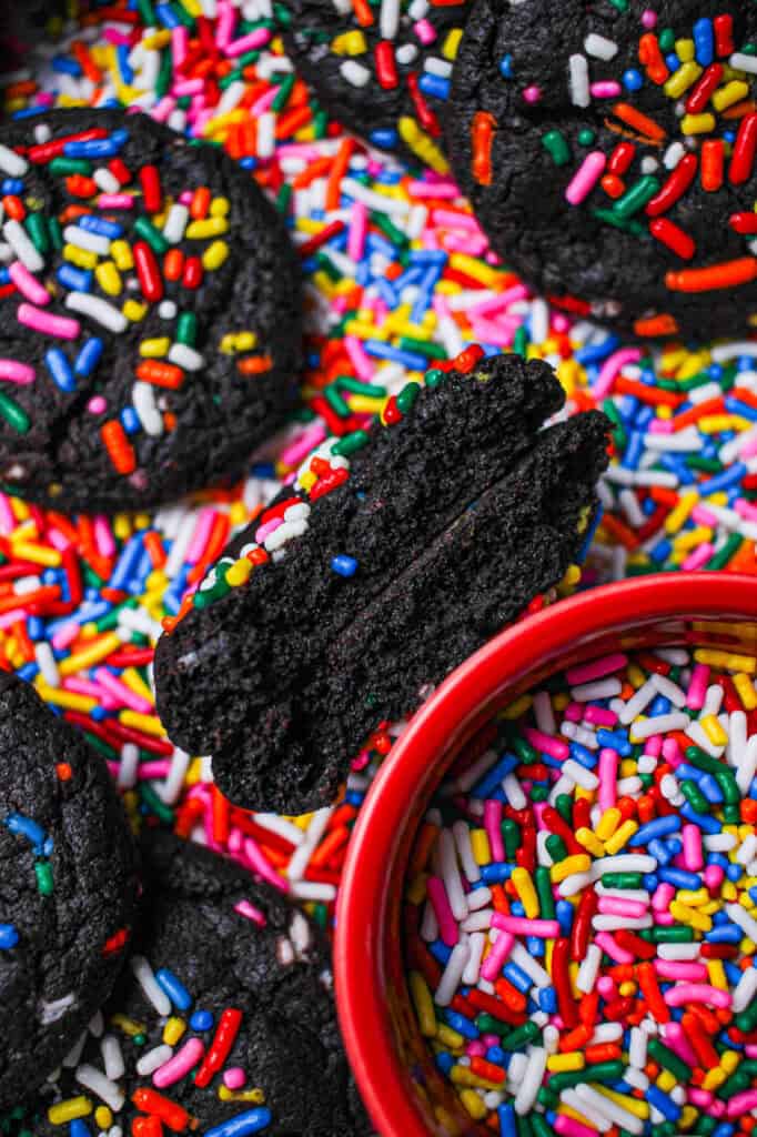 Chocolate Sprinkle Cookies - Susan Brings Dessert